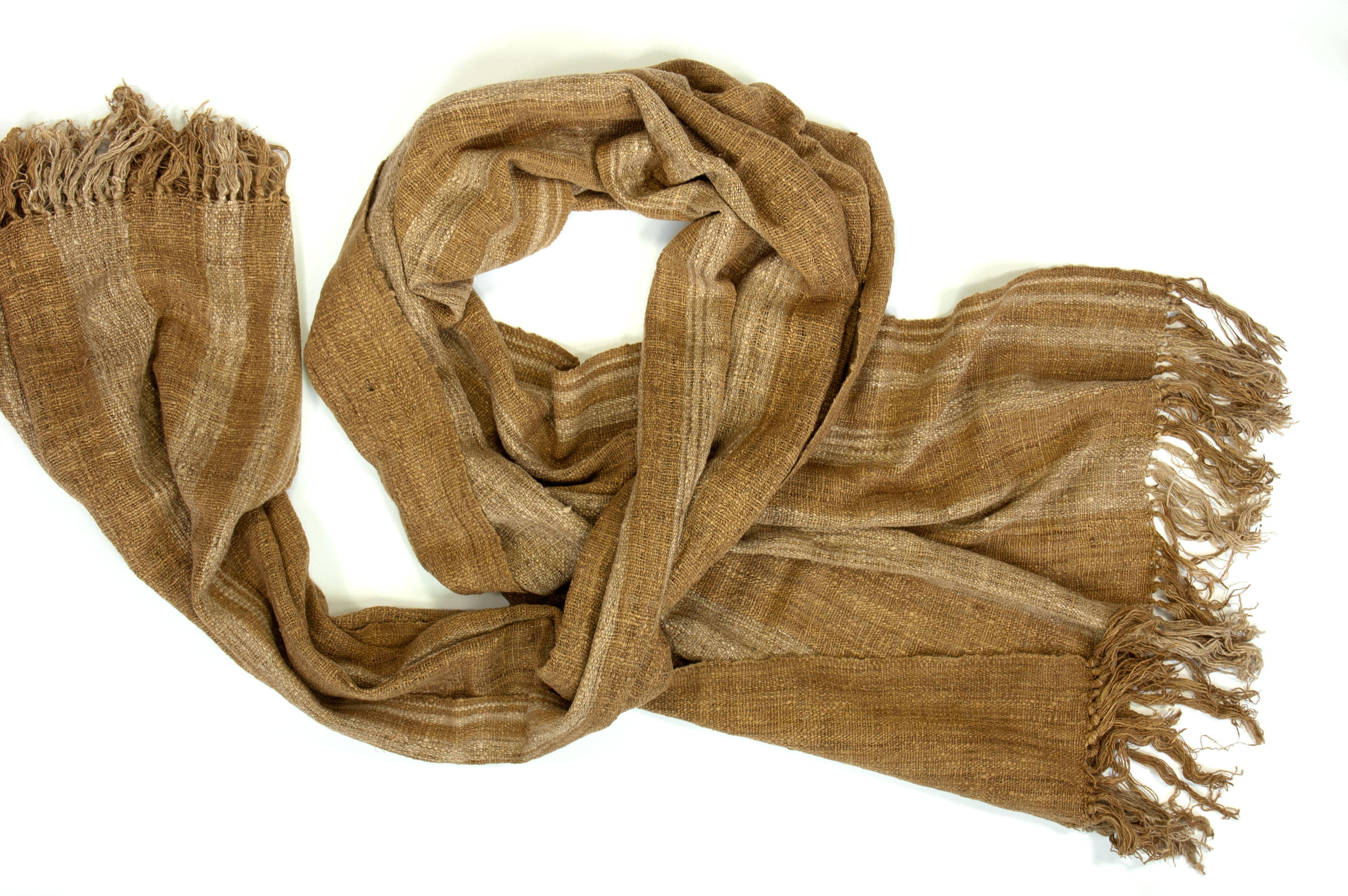 Wild silk shawl dinosaur bone - Counting Flowers