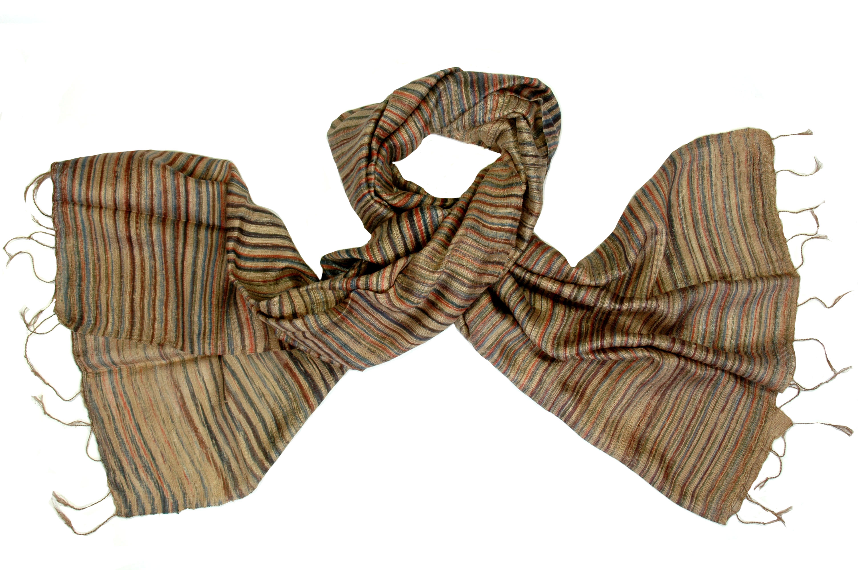 Silk batik shawl harmony - Counting Flowers