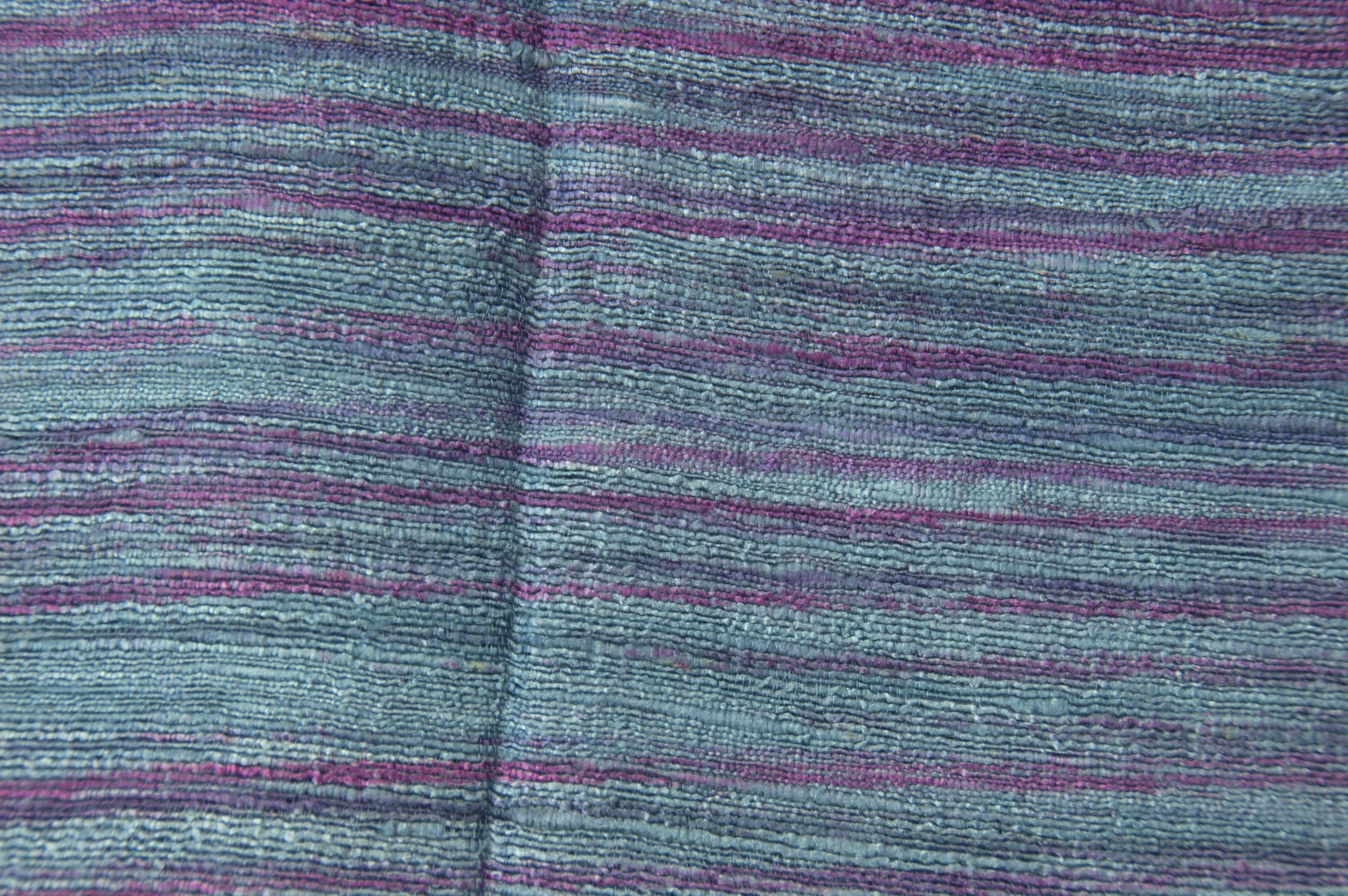 Silk scarf batik blues - Counting Flowers