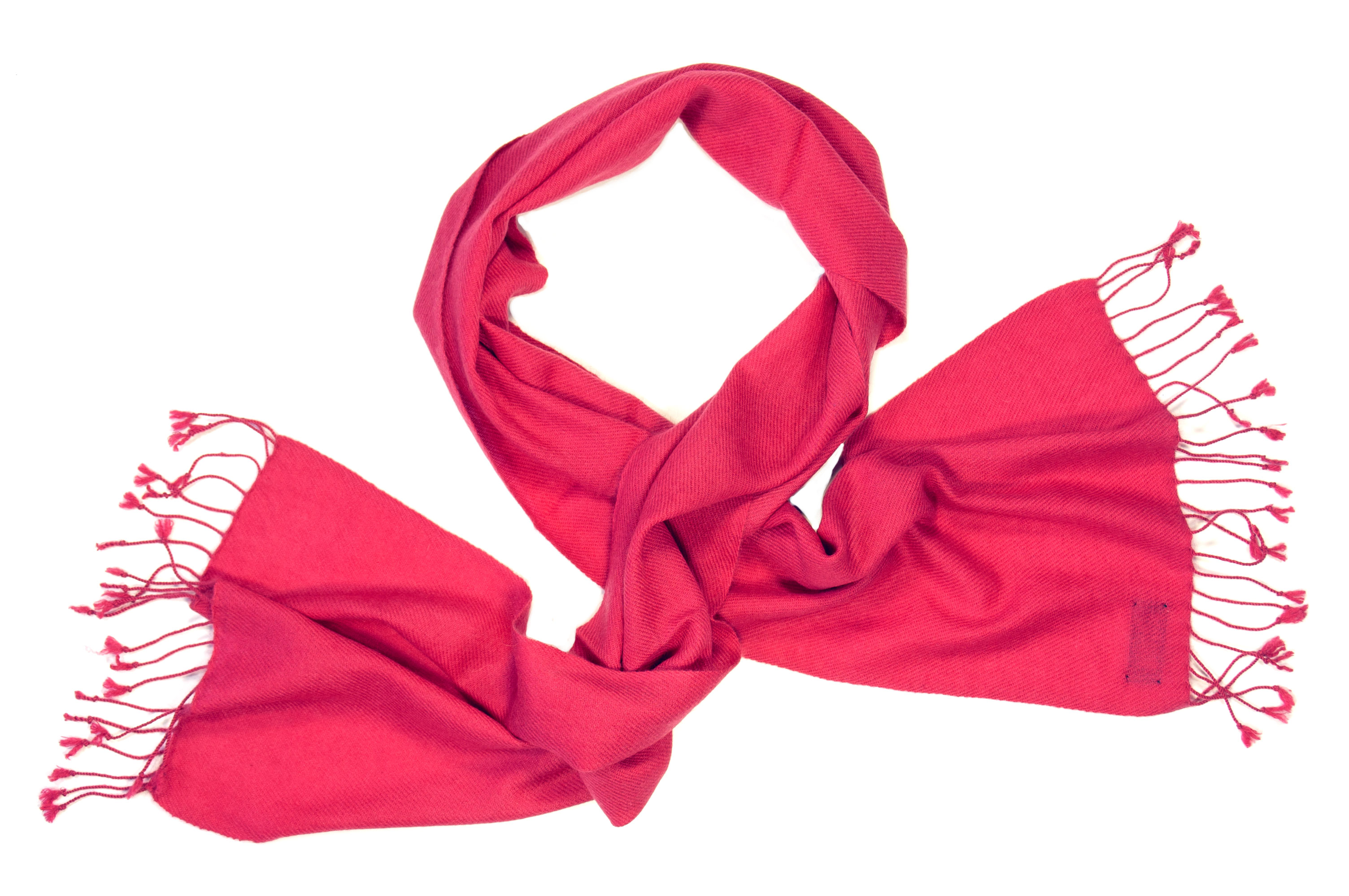 Cashmere scarf scarlet - Counting Flowers