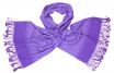 Cotton fair trade scarf periwinkle - Counting Flowers
