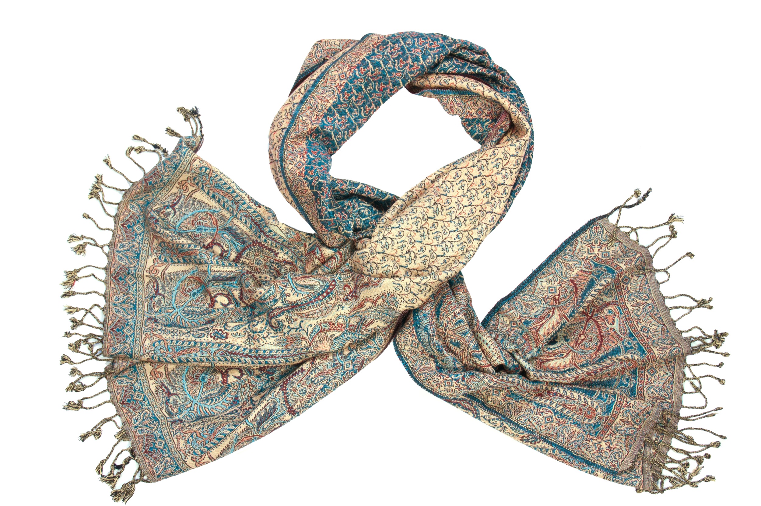 Wool shawl 1001 nights - Counting Flowers