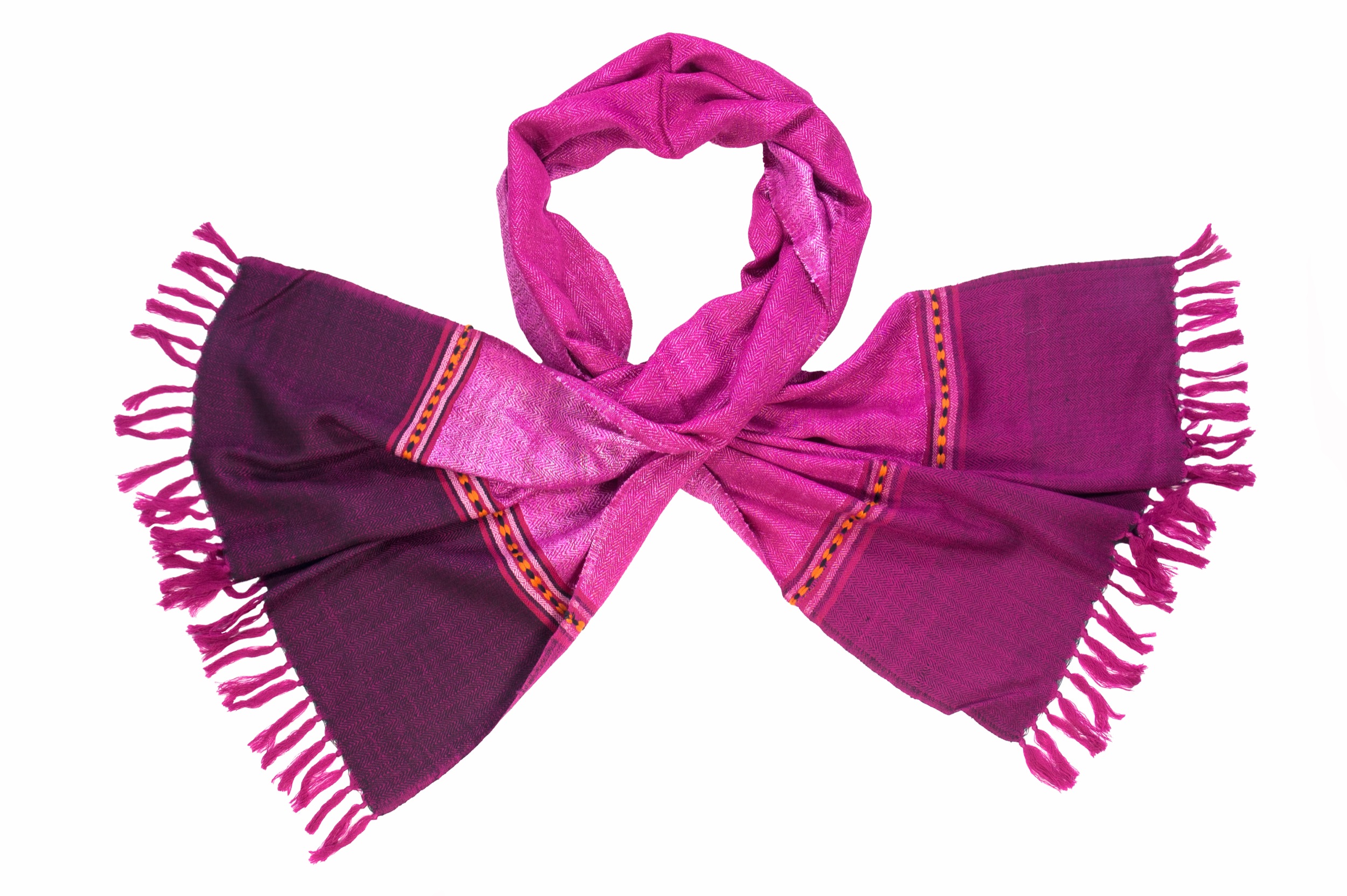 Merino wool shawl pretty pink - Counting Flowers